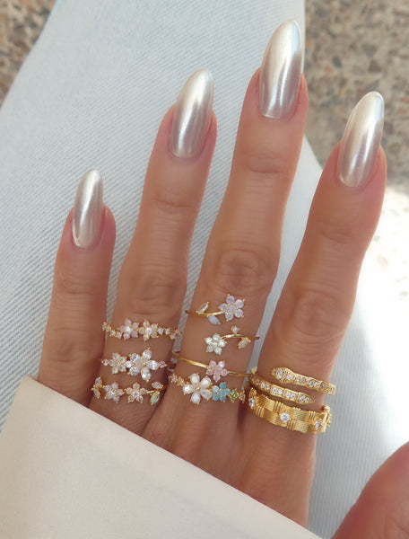 Agatha Flower Ring (Pink) – Love Stylize