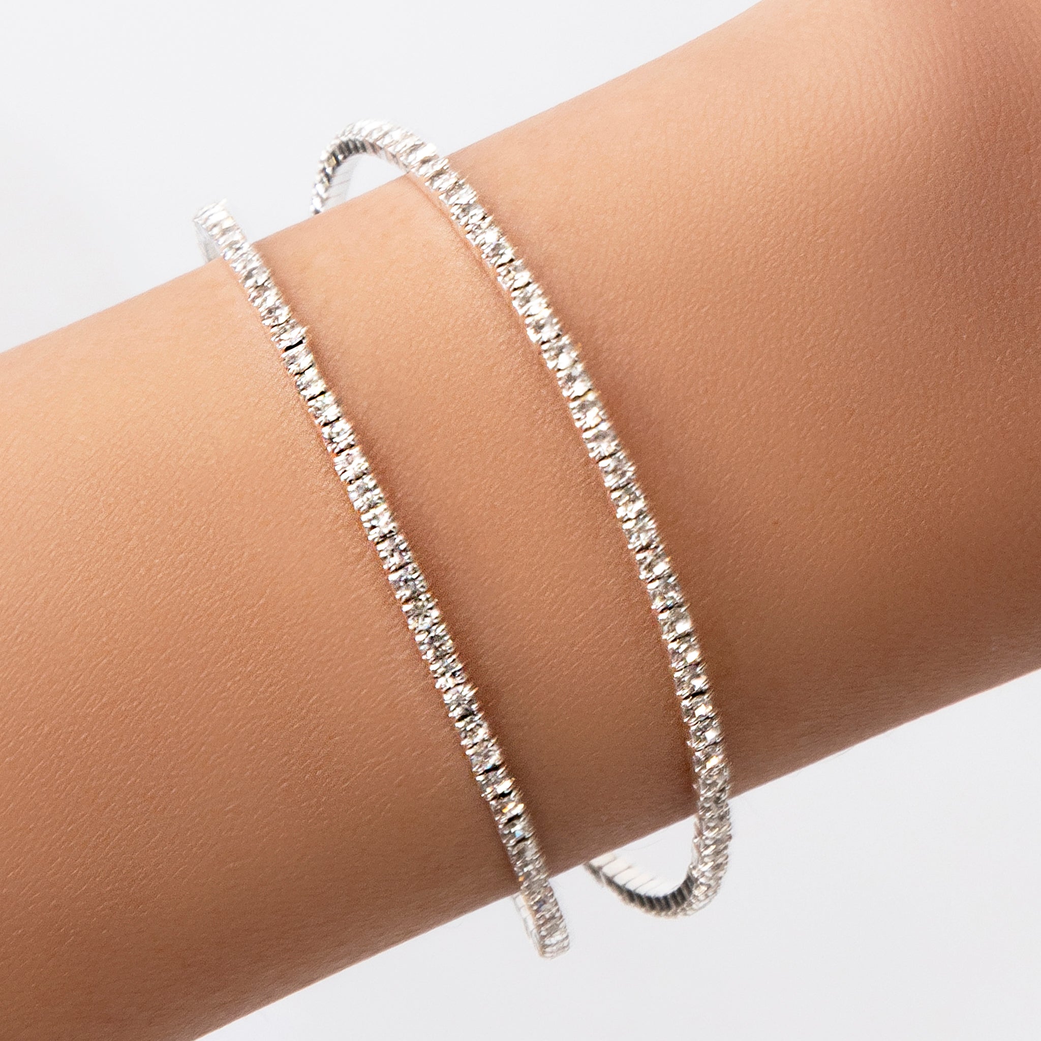 Simple Crystal Cuff (Silver) – Love Stylize