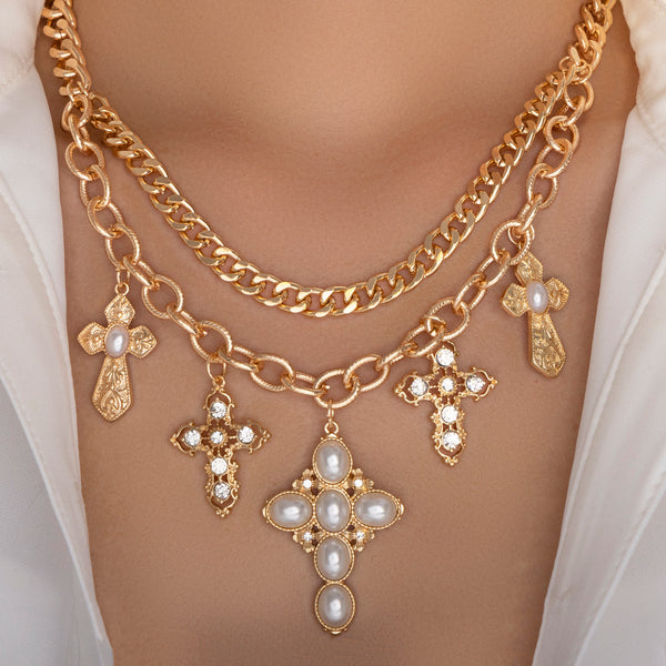 Marilyn Cross Necklace – Love Stylize
